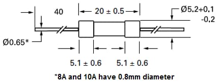 215S & 215SP Time-Lag Axial Lead Fuses - Littelfuse | Mouser