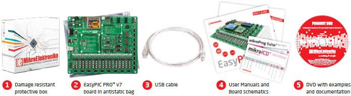 EasyPIC PRO™ v7 Development Board - Mikroe | Mouser