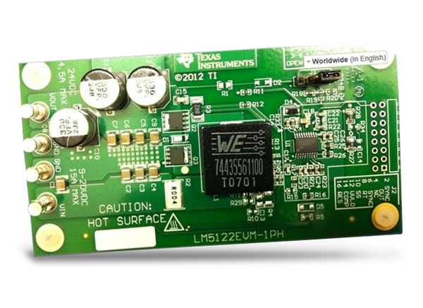 LM5122EVM-1PH Controller Evaluation Module (EVM) - TI | Mouser