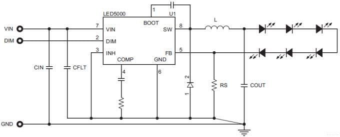 LED5000 3A Step-Down Converter - STMicro | Mouser
