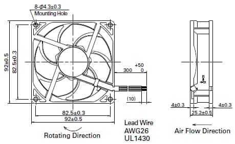 9LG High Air Flow, Long Life Fans - Sanyo Denki | Mouser