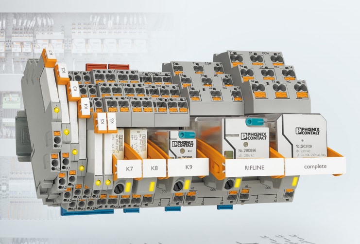RIFLINE Complete Industrial Relay System - Phoenix Contact | Mouser