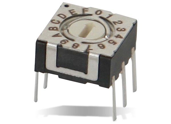 220 7x7mm Miniature Rotary DIP Switch - Tusonix / CTS | Mouser