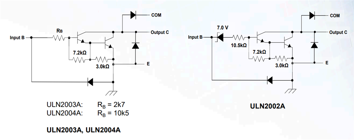 ULN200xA Darlington Transistor Arrays - Diodes Inc | Mouser