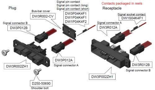 DW Series Power Connectors - JAE | Mouser