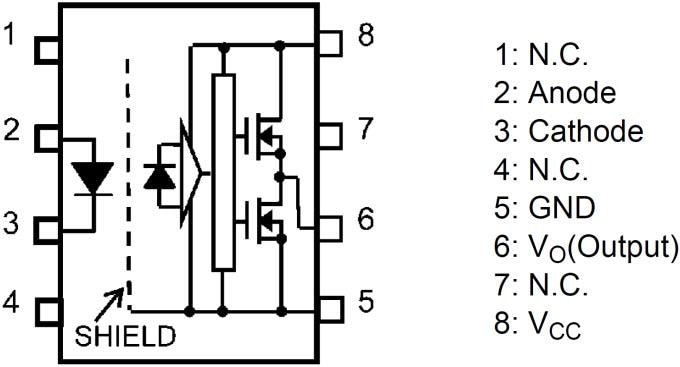 TLP152/352 IGBT/MOSFET Gate Drive Photocouplers - Toshiba | Mouser