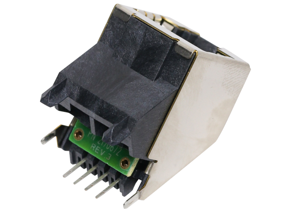 Angled RJ45 Connector - TE Connectivity - Connectors | Mouser