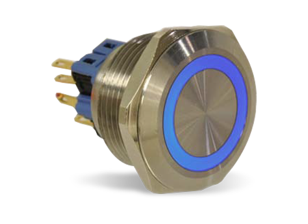 PV9 Illuminated Anti-Vandal Pushbutton Switches - E-Switch | Mouser