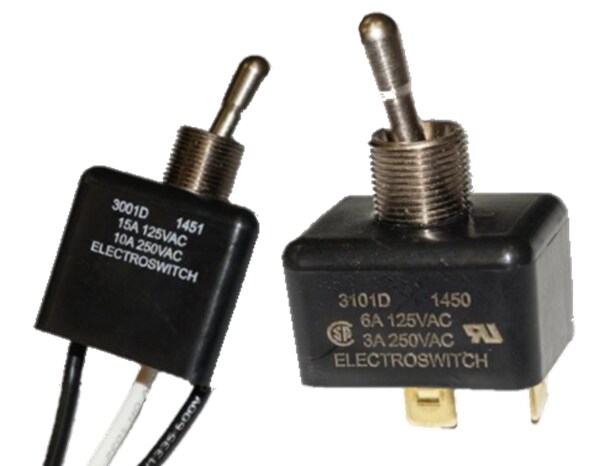 3000 / 3100 / 3300 IP67 Sealed Toggle Switches - Electroswitch | Mouser