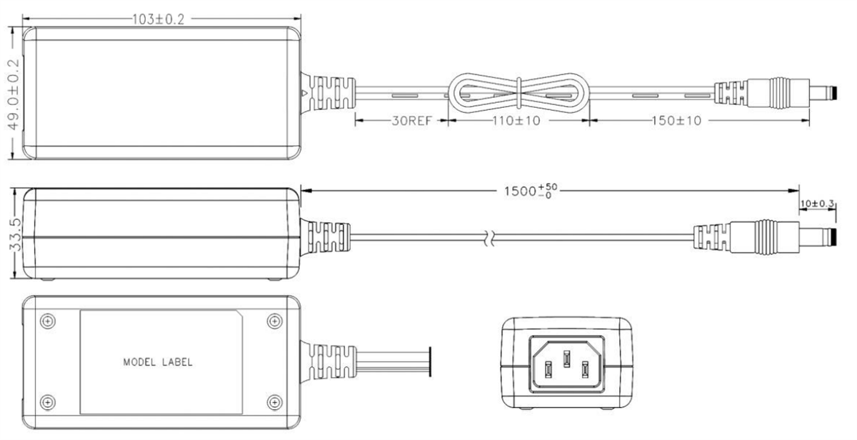 PSAA18U 3-wire Input Adapter - Phihong | Mouser