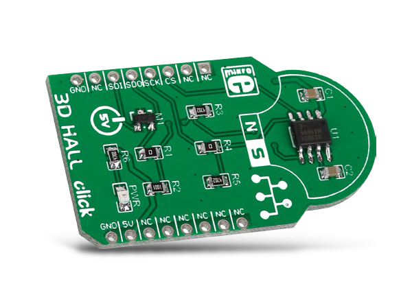 MIKROE-1987 3D Hall click - Mikroe | Mouser