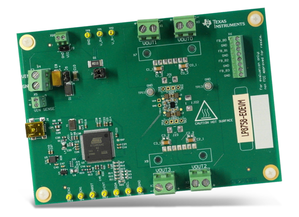 LP8758-E0EVM Step-Down DC-Regulator EVM - TI | Mouser