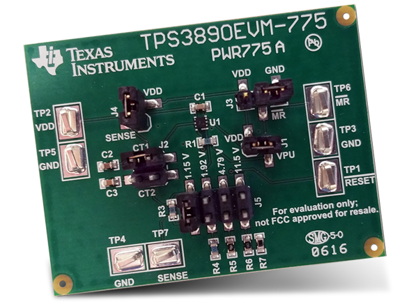 TPS3890EVM-775 Supervisor Evaluation Module (EVM) - TI | Mouser