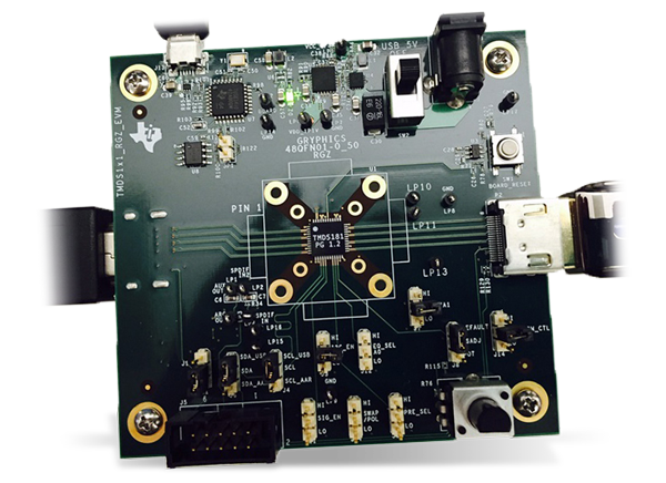 TMDS181RGZEVM 6Gbps TMDS Retimer EVM - TI | Mouser