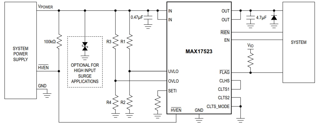 MAX17523 Over Voltage & Over Current Protection - Analog Devices ...