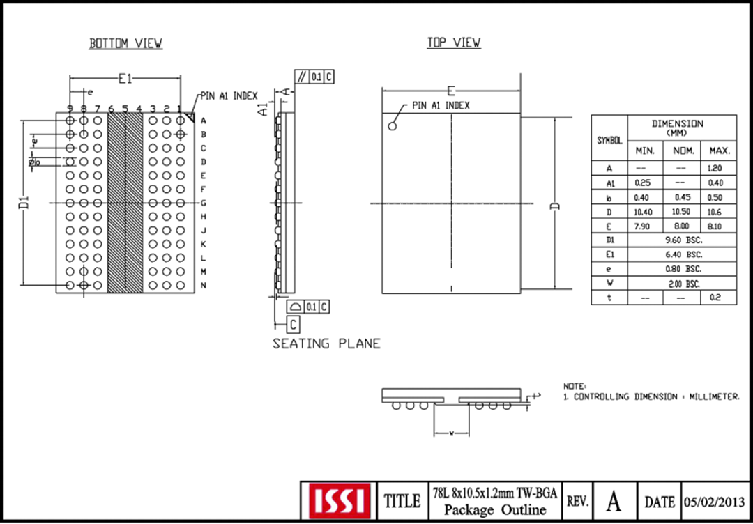 IS43/46TR 1-Gbit DDR3 SDRAM with ECC - ISSI | Mouser