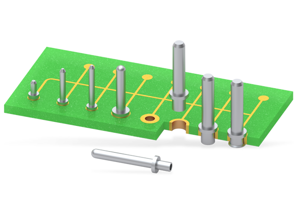 Swage Mount PCB Pins - Mill-Max | Mouser