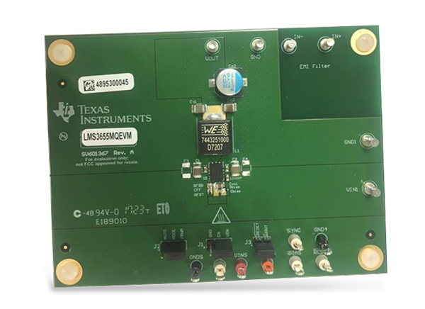 LMS3655AQEVM / LMS3655MQEVM Evaluation Module - TI | Mouser