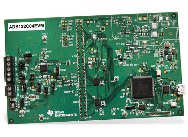 ADS122C04EVM ADC Evaluation Module (EVM) - TI | Mouser