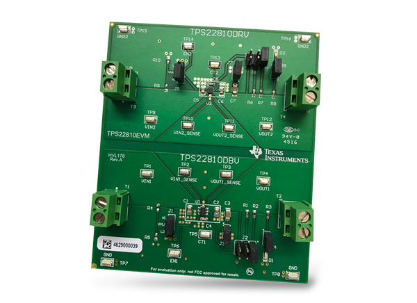 TPS22810EVM Evaluation Module (EVM) - TI | Mouser