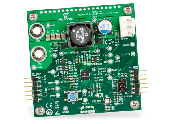 MCP19125 Flyback Battery Charger Evaluation Board - Microchip Technology | Mouser