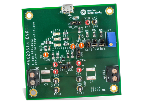 MAX20313EVKIT Evaluation Kit - Analog Devices / Maxim Integrated | Mouser