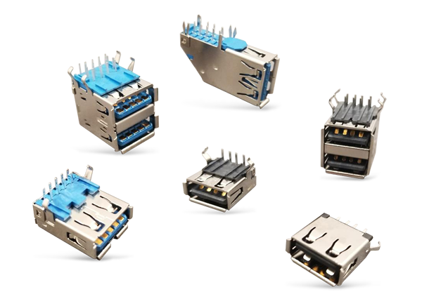 SS-52000/52100 USB 2.0 & 3.0 Receptacles - Stewart Connector / Bel | Mouser