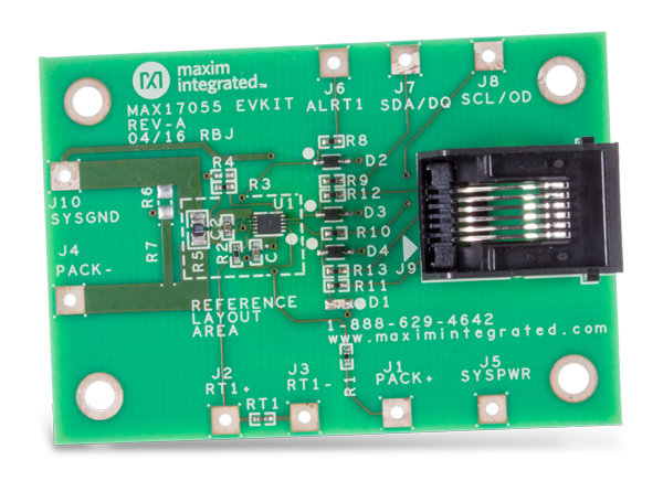 MAX17055XEVKIT Evaluation Kit - Analog Devices / Maxim Integrated | Mouser