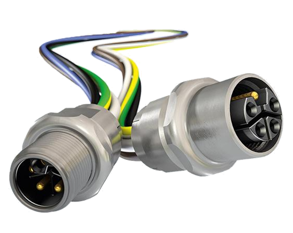 M12 L-Coded Power Connectors - HARTING | Mouser