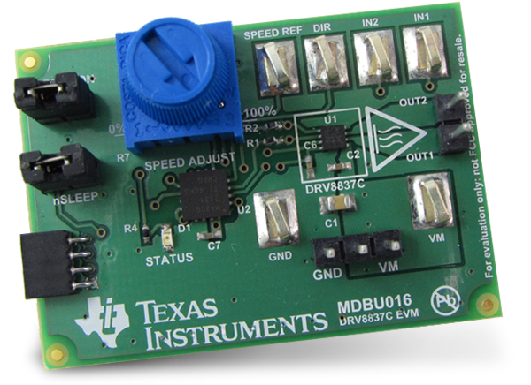 DRV8837CEVM H-Bridge Evaluation Module (EVM) - TI | Mouser
