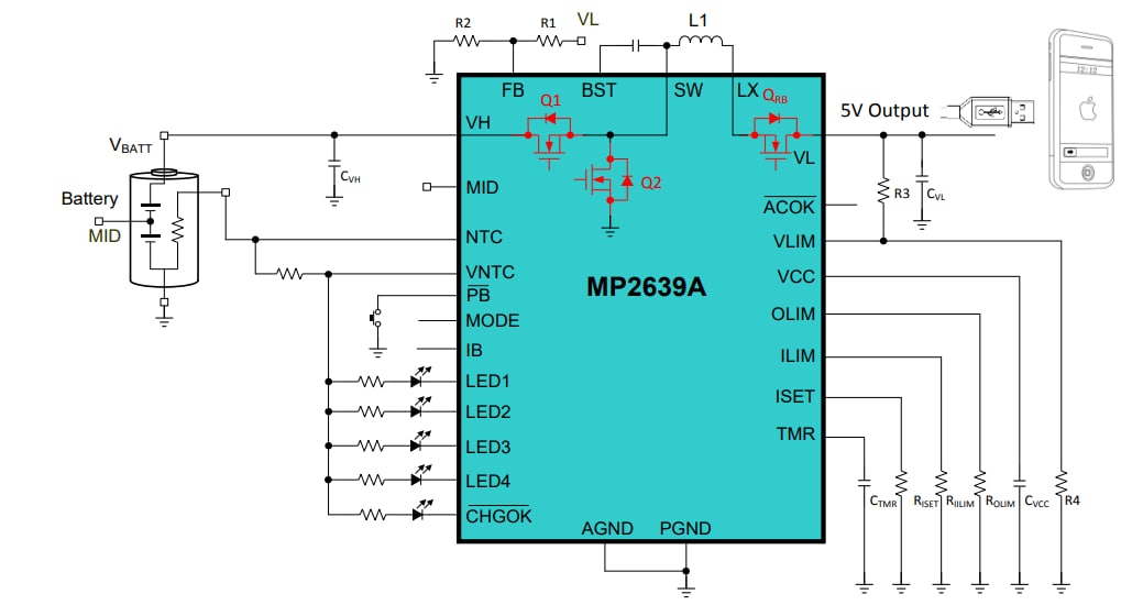 MP2639A Switching Chargers - MPS | Mouser