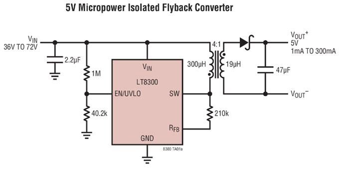 LT830x Micropower Isolated Flyback Converters - ADI | Mouser