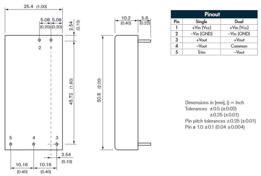 THM-30WI DC/DC Converters - TRACO | Mouser