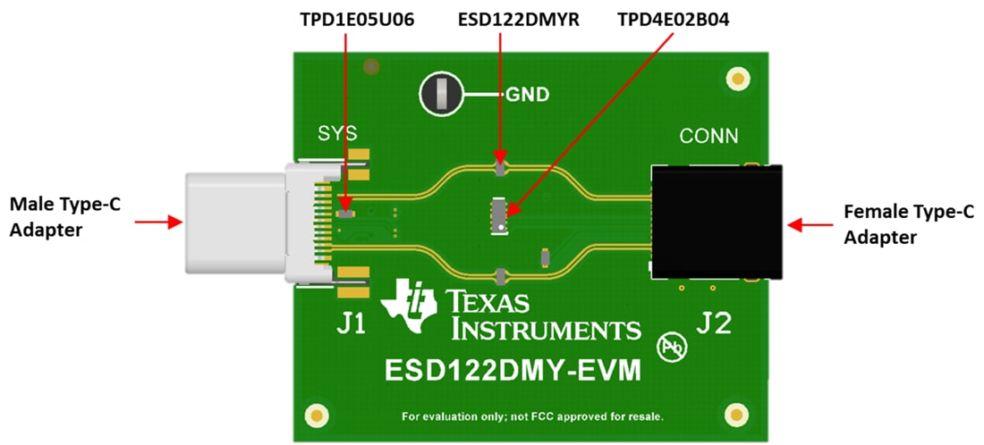 ESD122DMX-EVM/ESD122DMY-EVM Evaluation Modules - TI | Mouser
