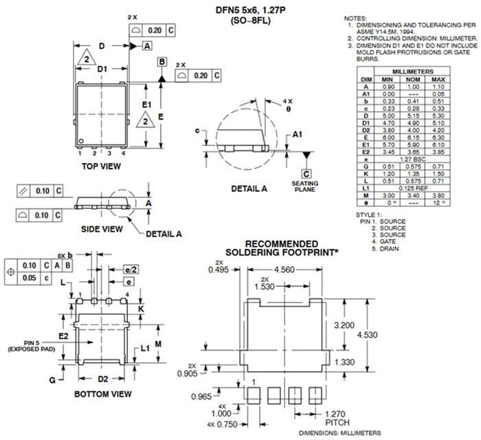 NVMx & NVTx Power MOSFETs - onsemi | Mouser