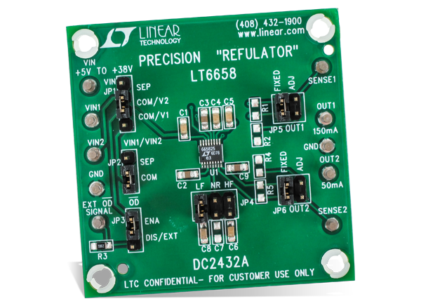 DC2432A & DC2432B Demo Boards for LT6658 - ADI | Mouser