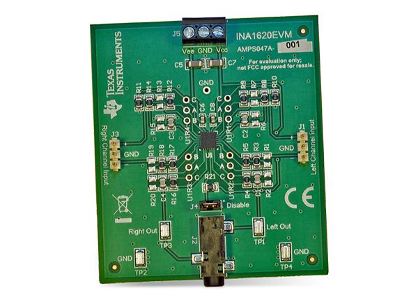 INA1620EVM Amplifier Evaluation Module (EVM) - TI | Mouser
