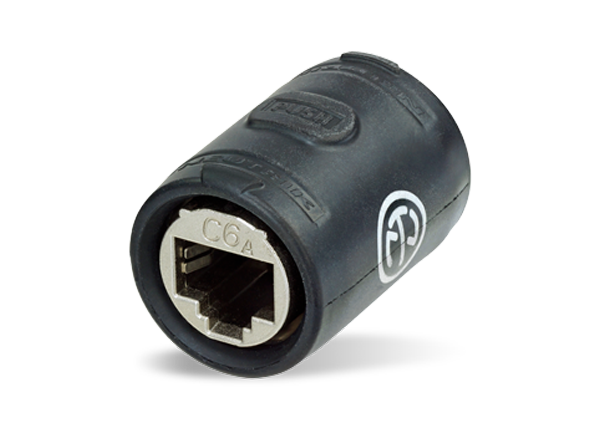 NE8FFX6-W EtherCON Cat6A Feedthrough Coupler - Neutrik | Mouser