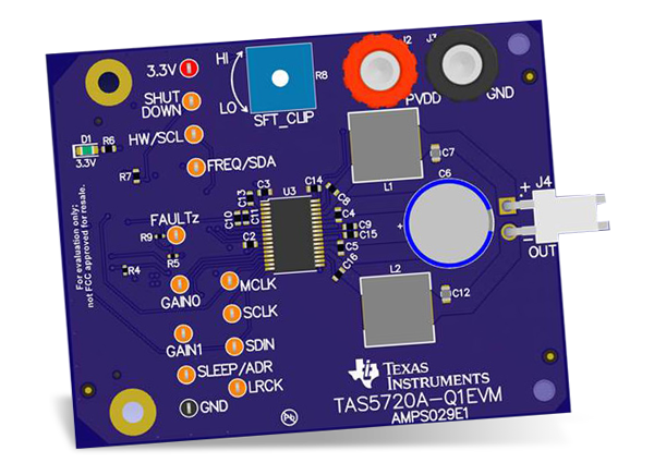TAS5720A-Q1EVM Amplifier Evaluation Module (EVM) - TI | Mouser