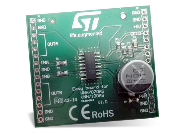 EV-VNH7100BAS Evaluation Board - STMicro | Mouser
