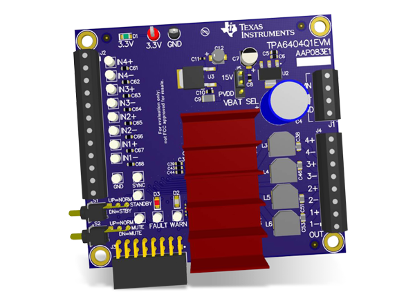TPA6404Q1EVM Amplifier Evaluation Module (EVM) - TI | Mouser