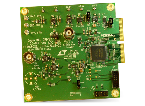 DC2135A Demo Board for LTC2378-20 & LT1468 - ADI | Mouser