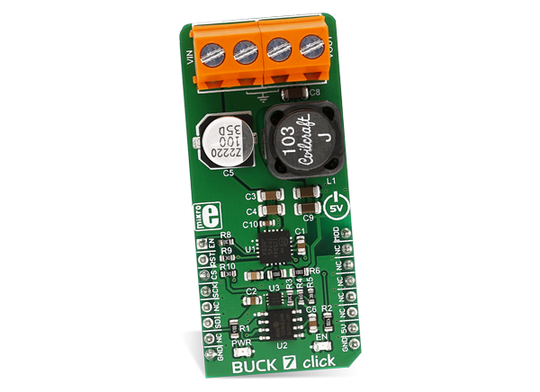 MIKROE-3094 BUCK 7 Click - Mikroe | Mouser