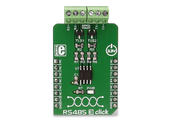 MIKROE-2821 RS485 3 Click - Mikroe | Mouser