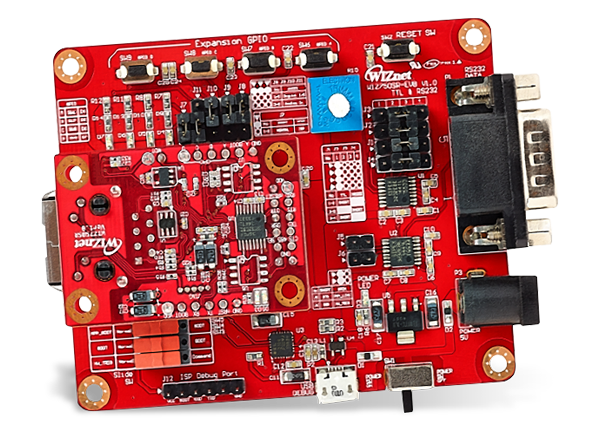 WIZ750SR Evaluation Board - WIZnet | Mouser