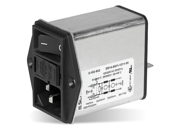 DD14 Power Entry Modules with Double Stage Filter - Schurter | Mouser