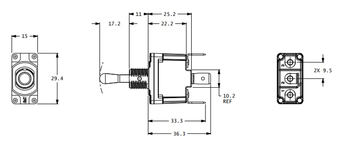 PT Sealed Power Toggle Switches - C&K Switches | Mouser