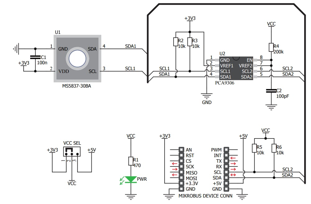 Pressure 7 Click (MIKROE-3246) - Mikroe | Mouser