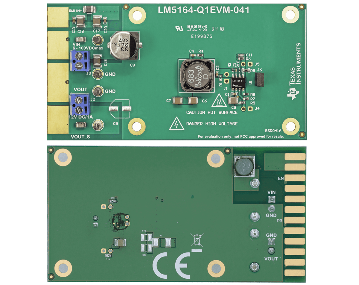 LM5164-Q1EVM-041 Converter Evaluation Module - TI | Mouser