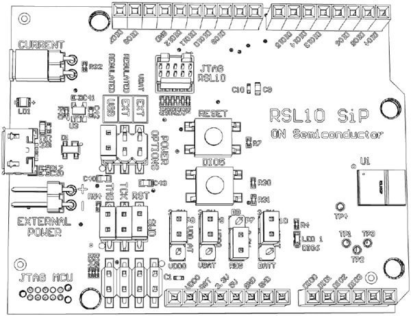 RSL10 SiP Evaluation Board (RSL10−SIP−001GEVB) - onsemi | Mouser